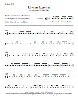 Worksheets: Compound time