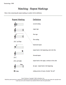 Worksheets: Terminology