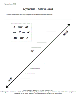 Worksheets: Terminology
