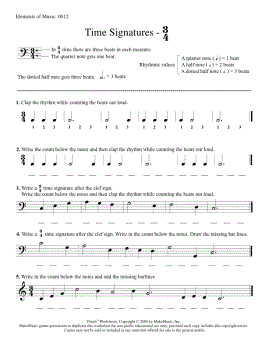 Worksheets: Elements of Music