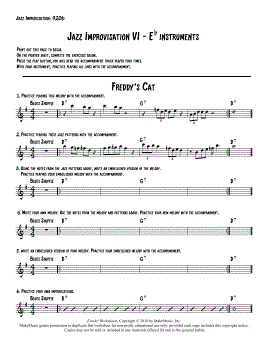 Worksheets: Jazz and Improv