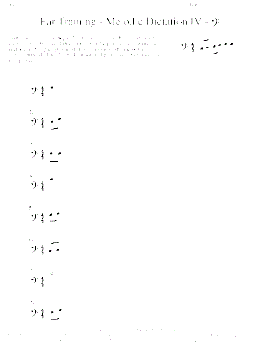 Worksheets: Ear Training: Melodic Dictation