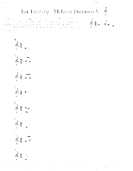 Worksheets: Ear Training: Melodic Dictation