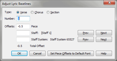 Adjust Baselines