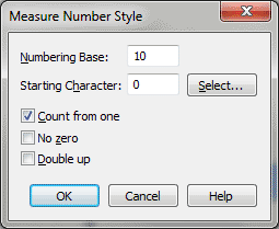 Measure Number Style