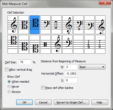 Mid-Measure Clef