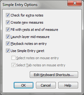 Simple Entry Options