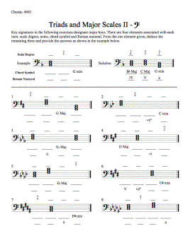 Worksheets: Triads & Major Scales