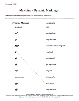 Worksheets: Terminology