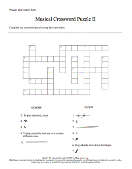 Worksheets: Puzzles