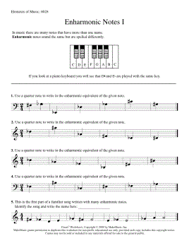 Worksheets: Elements of Music