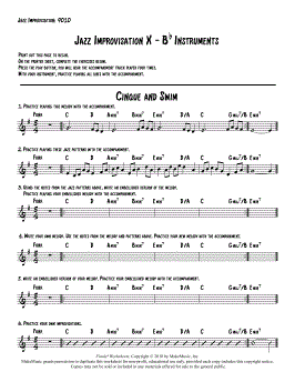Worksheets: Jazz and Improv