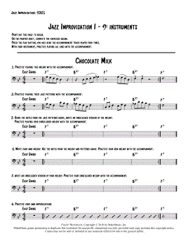 Worksheets: Jazz and Improv