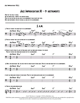 Worksheets: Jazz and Improv