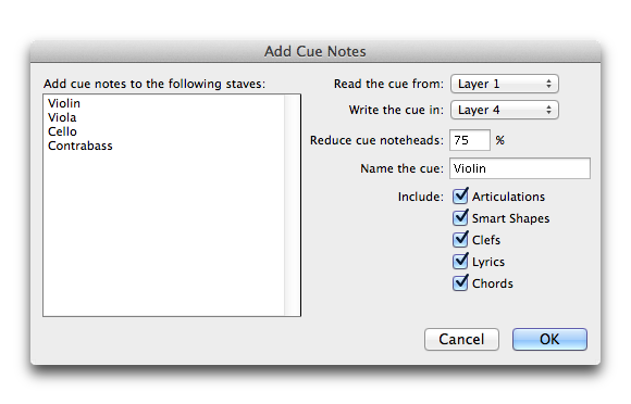 Add Cue Notes plug-in