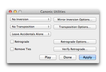 Canonic Utilities Plug-in
