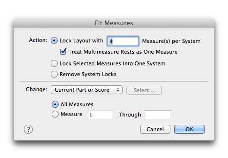 Fit Measures dialog box
