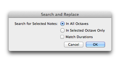 Search and Replace dialog box