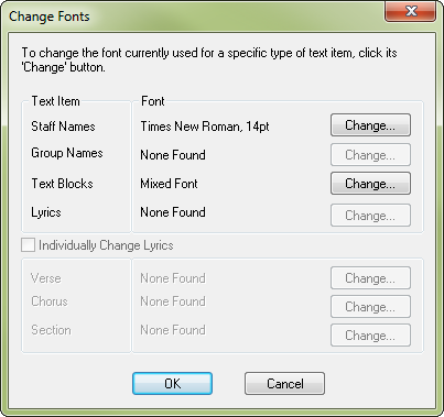 Change Fonts Plug-in