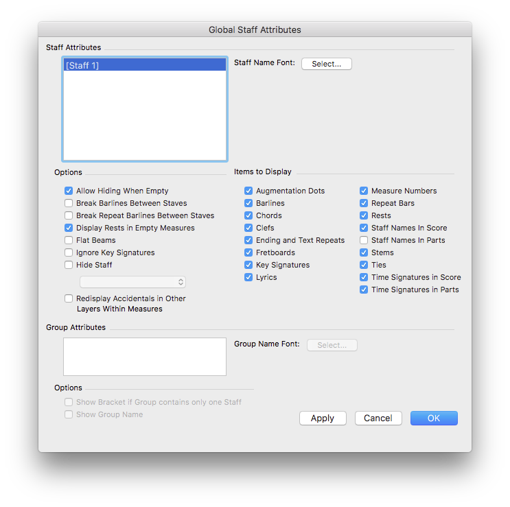 Global Staff Attributes Plug-in