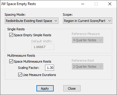 JW Space Empty Rests